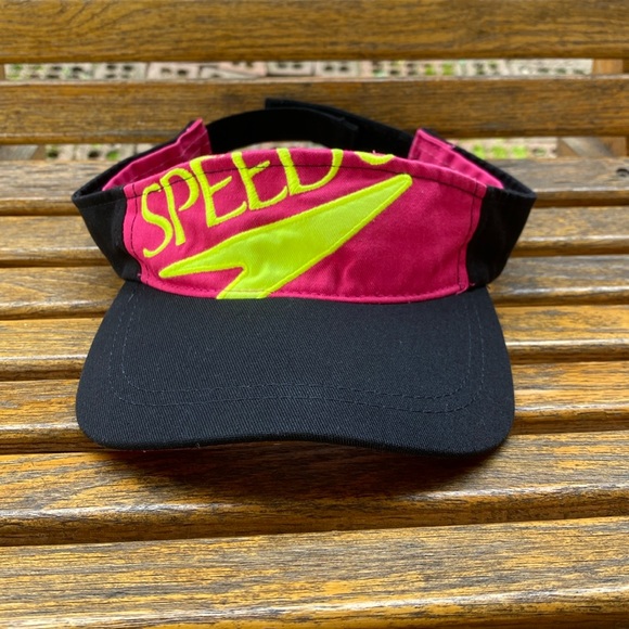 Speedo | Accessories | Speedo Visor Pink Neon Yellow And Black Cap ...